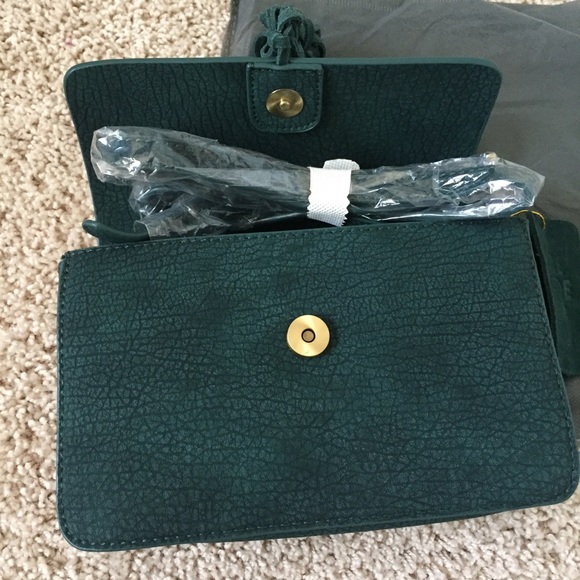 Francesca's Collections | Bags | Francesca Green Suede Purse | Poshmark